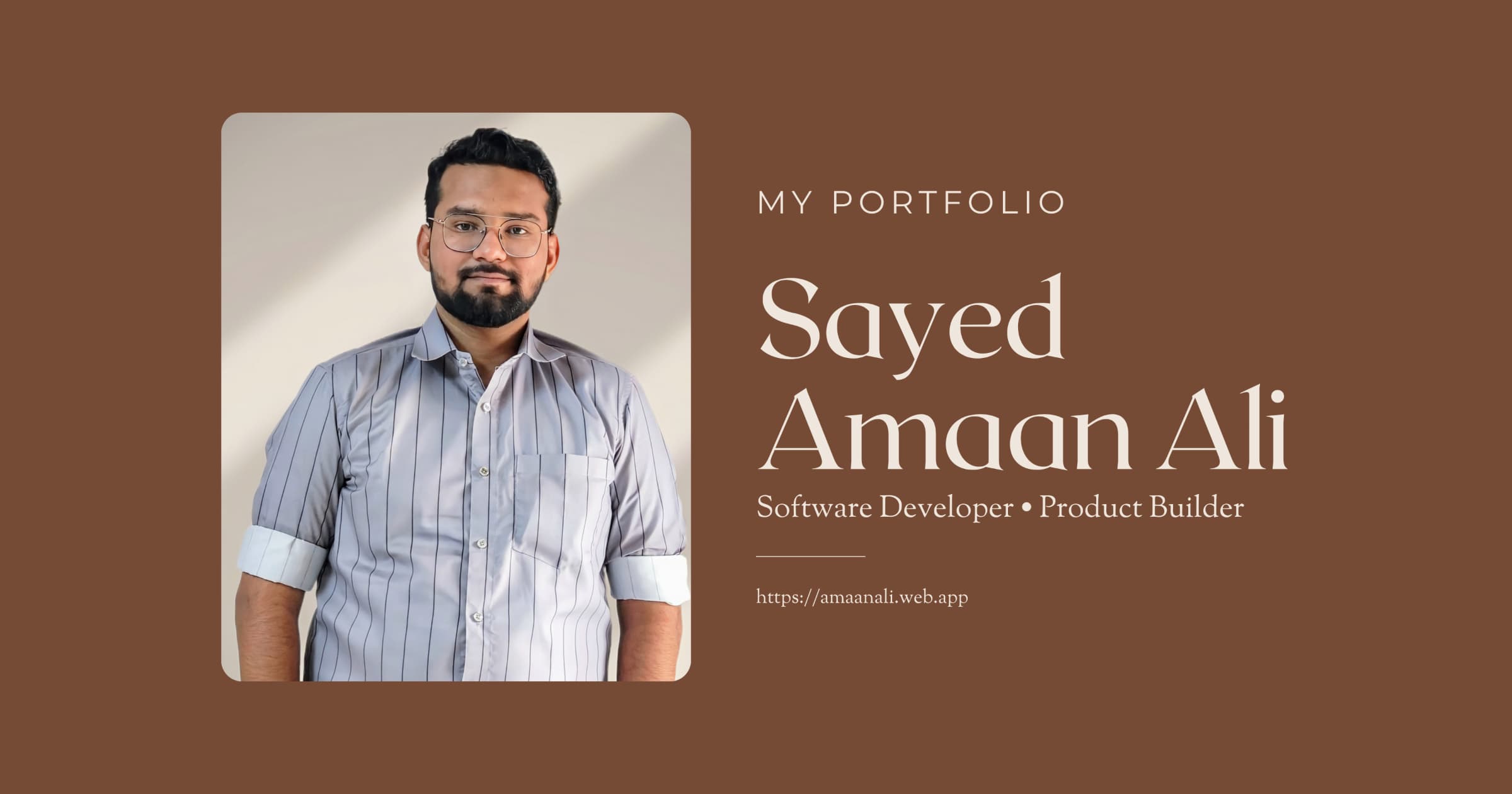 Sayed Amaan Ali – Flutter Developer | Full-Stack Product Builder